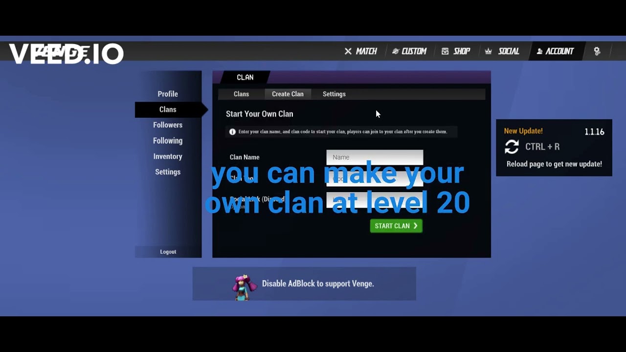 HOW TO JOIN CLAN VENGE.IO PLEASE SUBSCRIBE - YouTube