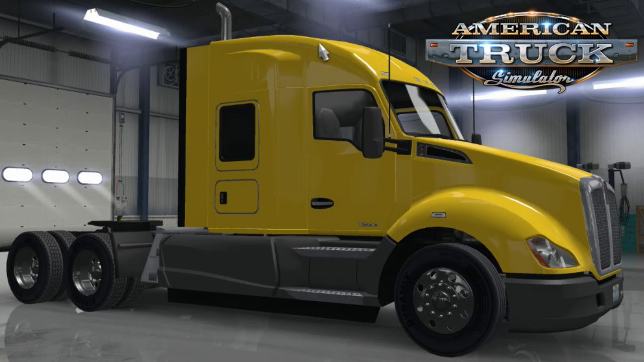 American Truck Simulator | Kenworth T680 Mid Roof Sleeper - YouTube