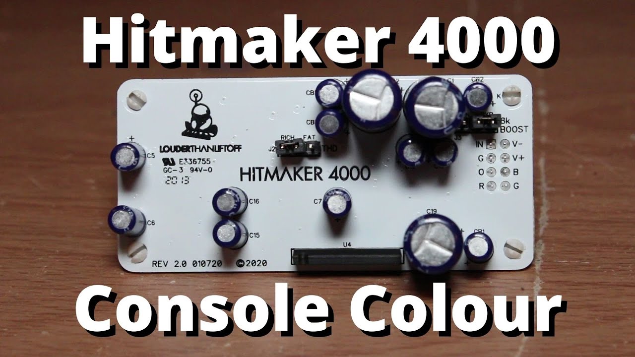 HITMAKER 4000 80's E-Series (SSL) | DIYRE Colour Module - YouTube