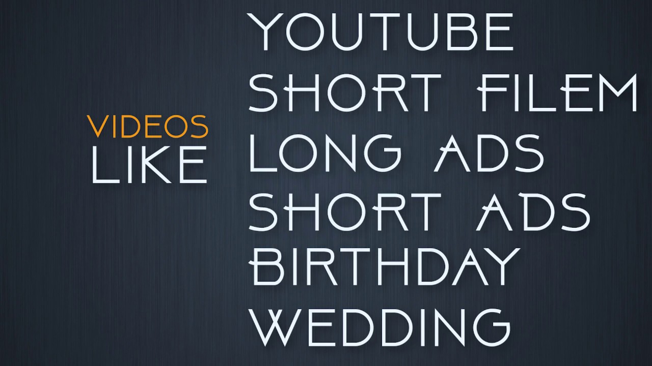 How to get edited my Youtube Video (BNR Productions) - YouTube