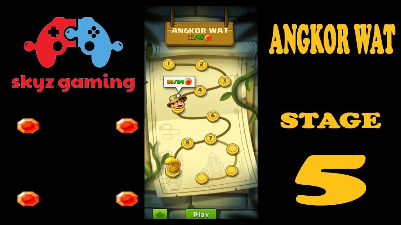 Diamond quest don't rush angkor wat - all gems level 5 - YouTube