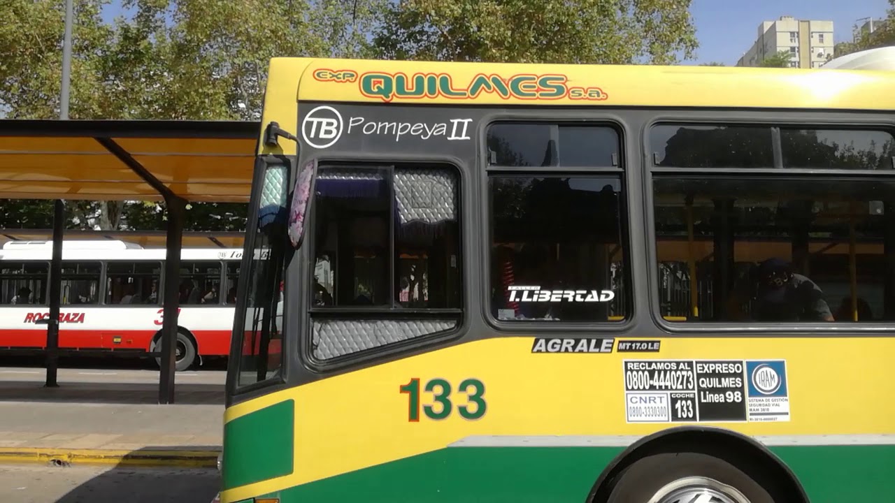 Línea 98 TODO BUS POMPEYA II MT17 en Plaza Once - YouTube