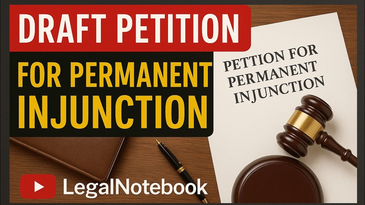 Draft petition of Suit for permanent injunction with affidavit - YouTube