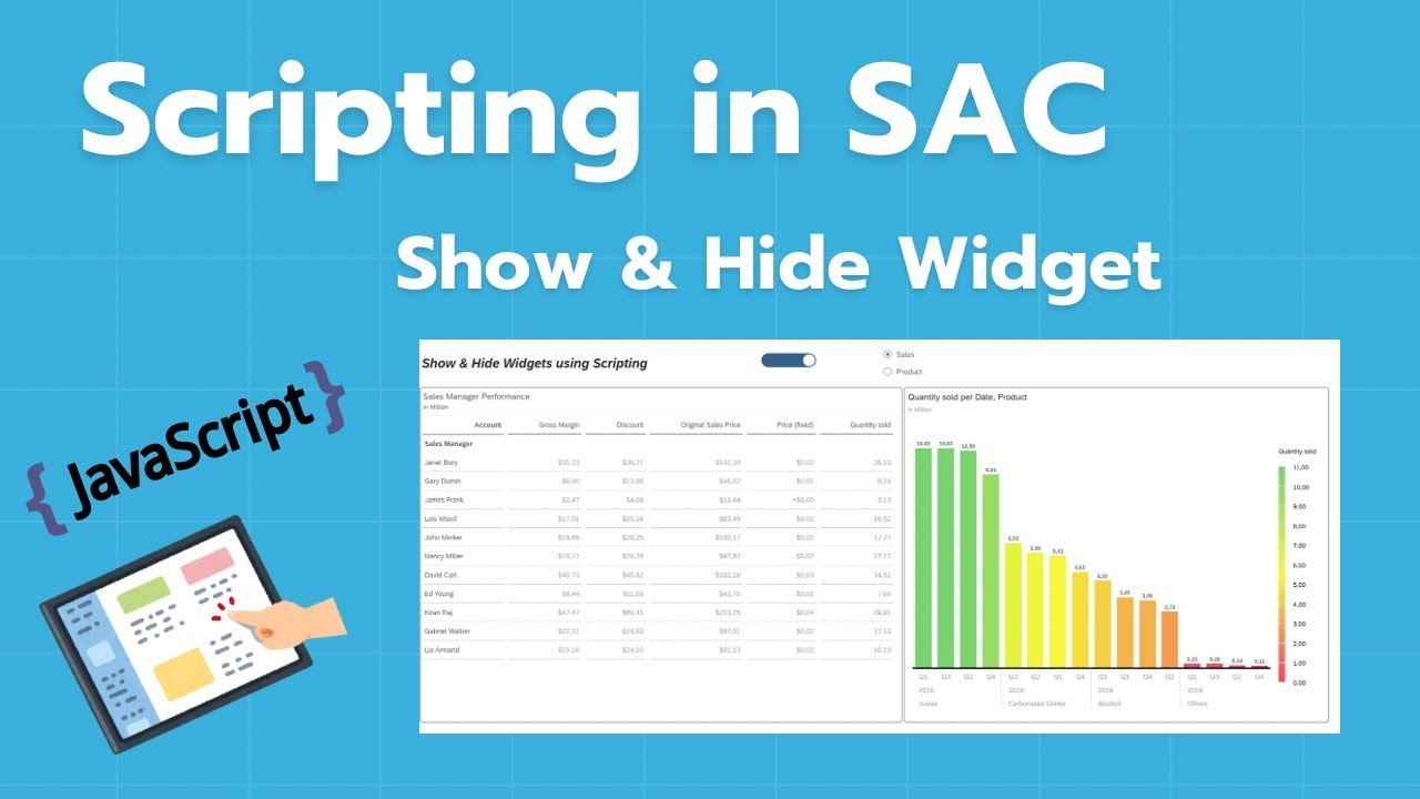SAP Analytics Cloud (SAC) | Scripting | Show & Hide Widgets 👀🔍 - YouTube