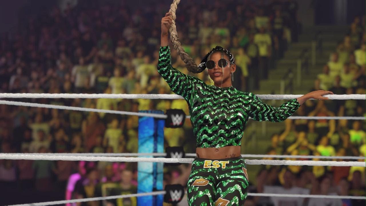 WWE 2K24 - Bianca BelAir and Zelina Vega VS Tiffany Stratton and ...