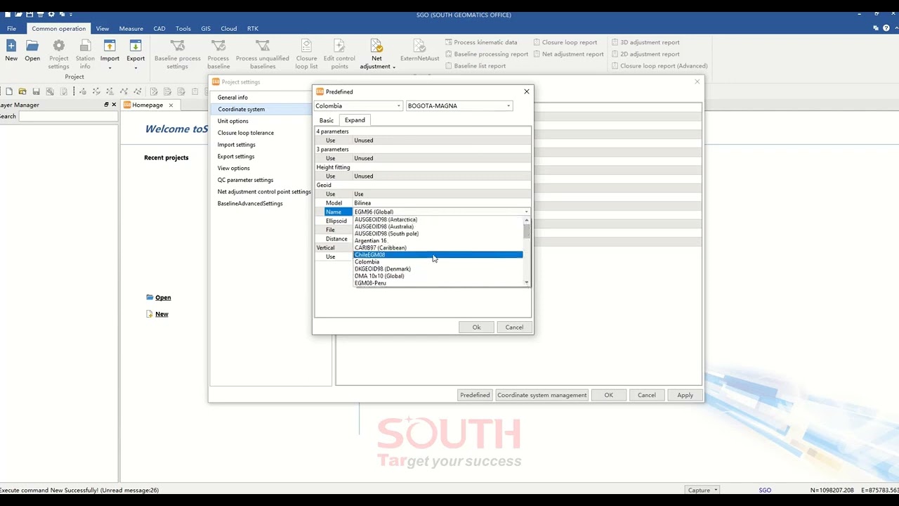 Procesamiento de datos GNSS estáticos en SOUTH GEOMATICS OFFICE SGO ...