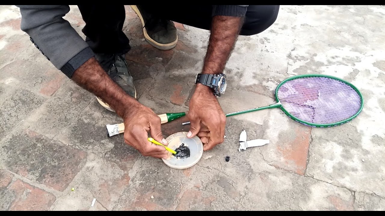 #badminton #rkt | How to Fix Badminton Racket Handle Very easy Method ...