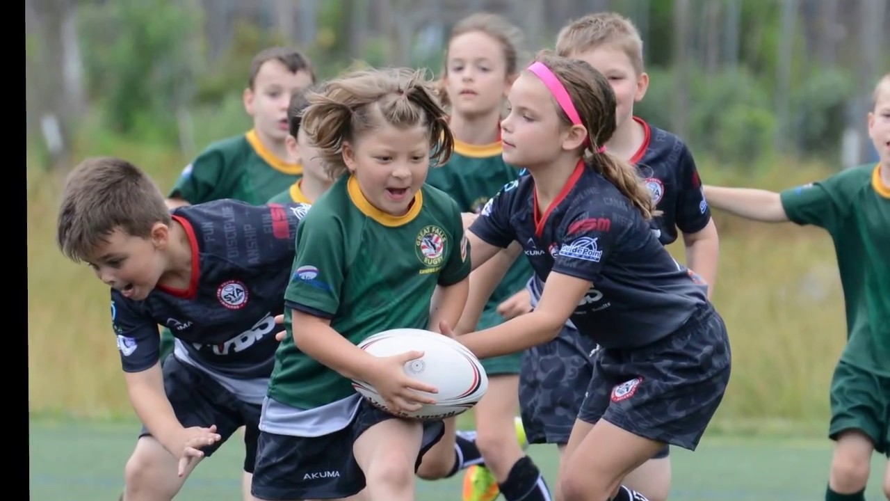 1st and 2nd Grade Two-Hand Touch Rugby (SYA) - YouTube
