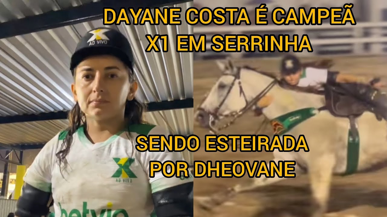 DAYANE COSTA É CAMPEÃ X1 SENDO ESTEIRADA POR DHEOVANE ALMEIDA EM SERRINHA - YouTube