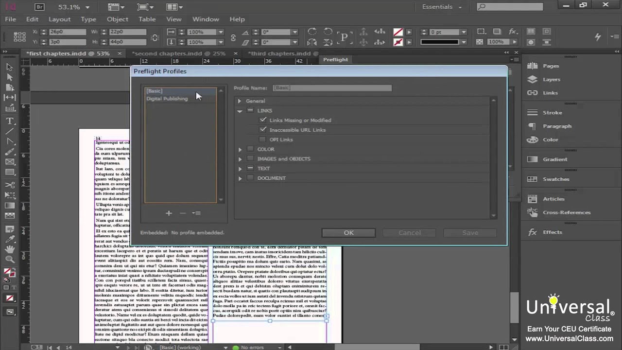 Packaging and Printing in Adobe InDesign Tutorial - YouTube