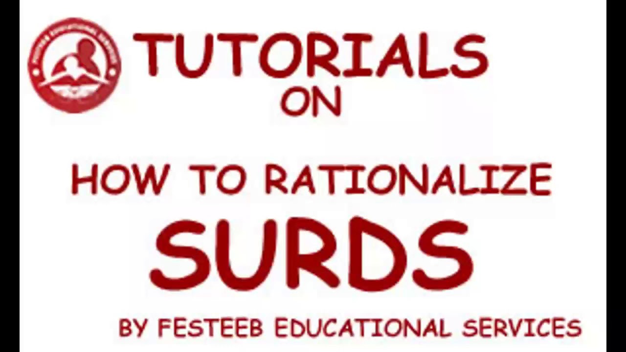 How to rationalize a Surd. - YouTube