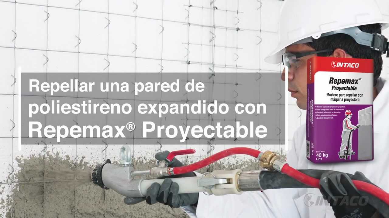 Repellar una pared de poliestireno expandido con Repemax Proyectable ...