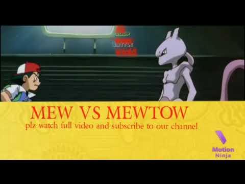 mew vs mewtwo full battle when ash convert into stone - YouTube