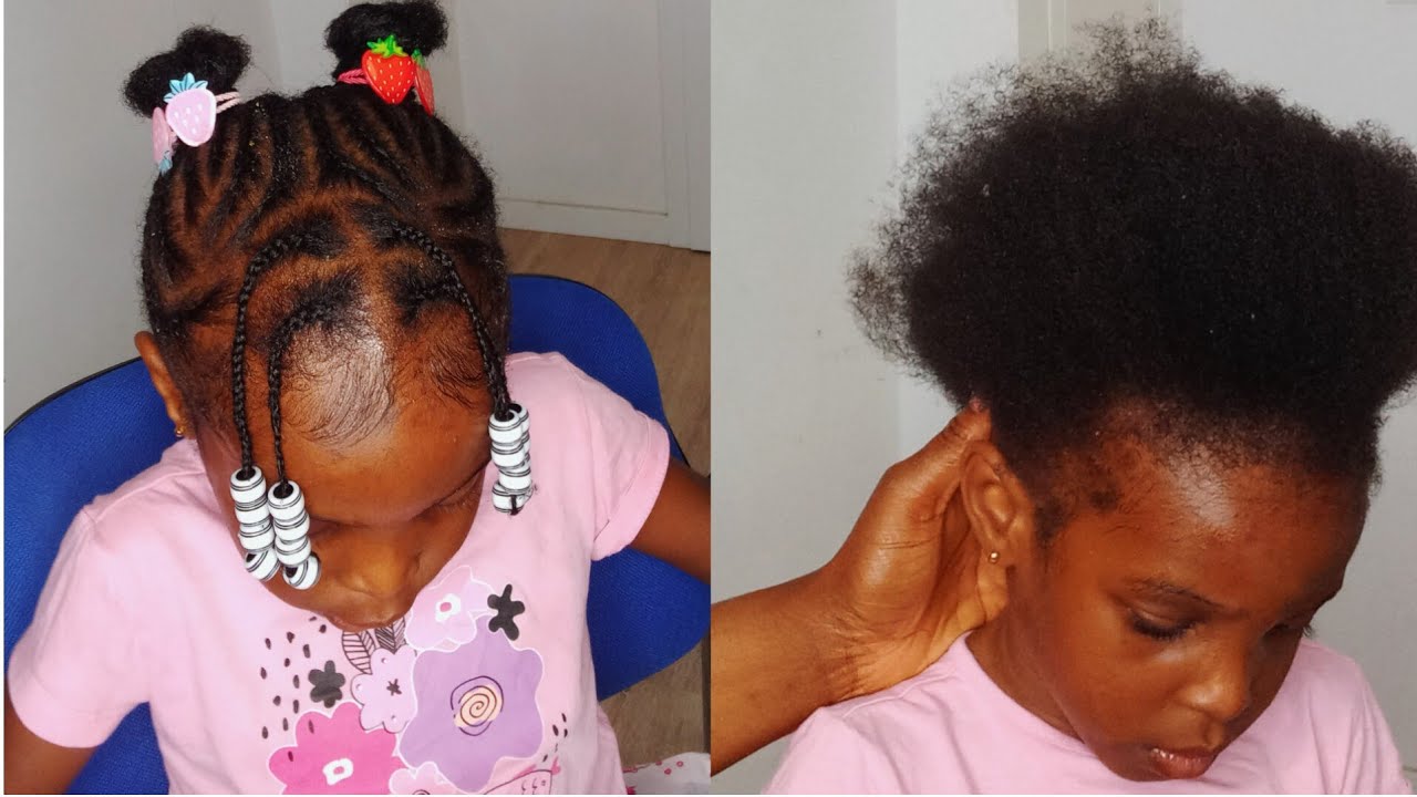 Little Girl Braids Stitch Braid Tutorial // Little Girl Hairstyles #new ...