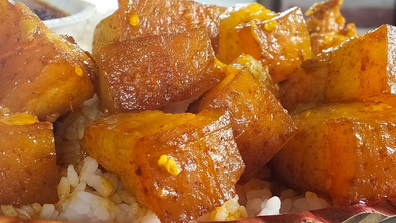 pork eating rice eating pig mutton - YouTube