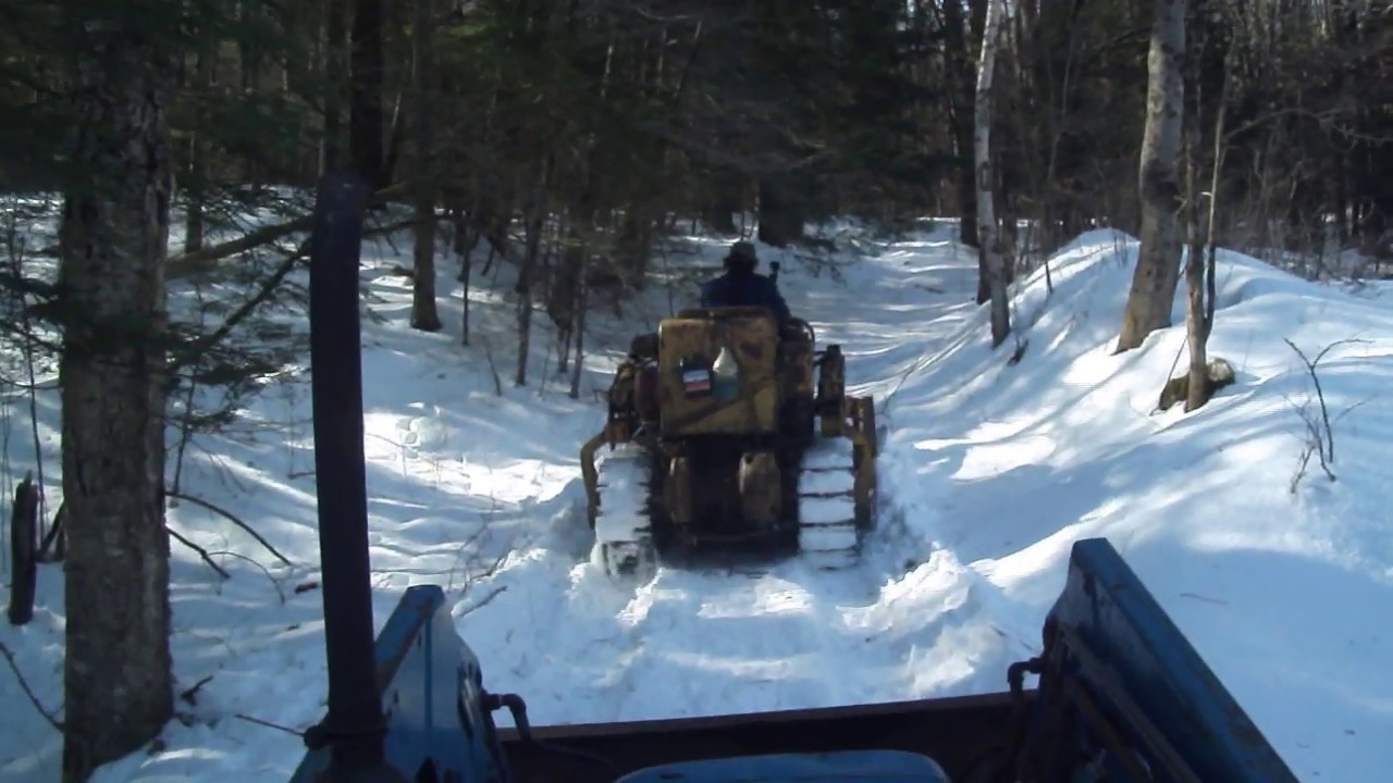 Winter Logging Pt 1: Blazing The Logging Trail - YouTube