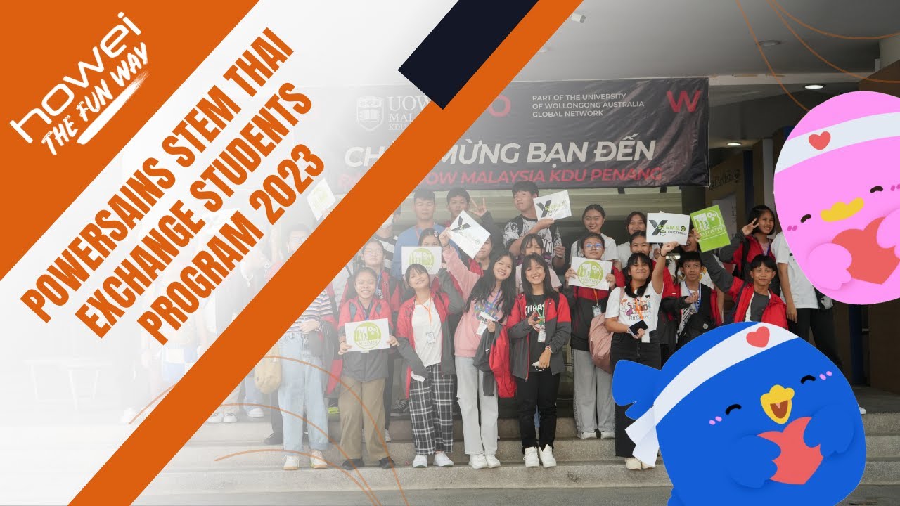 Powersains STEM Thai Exchange Students Program 2023 - YouTube