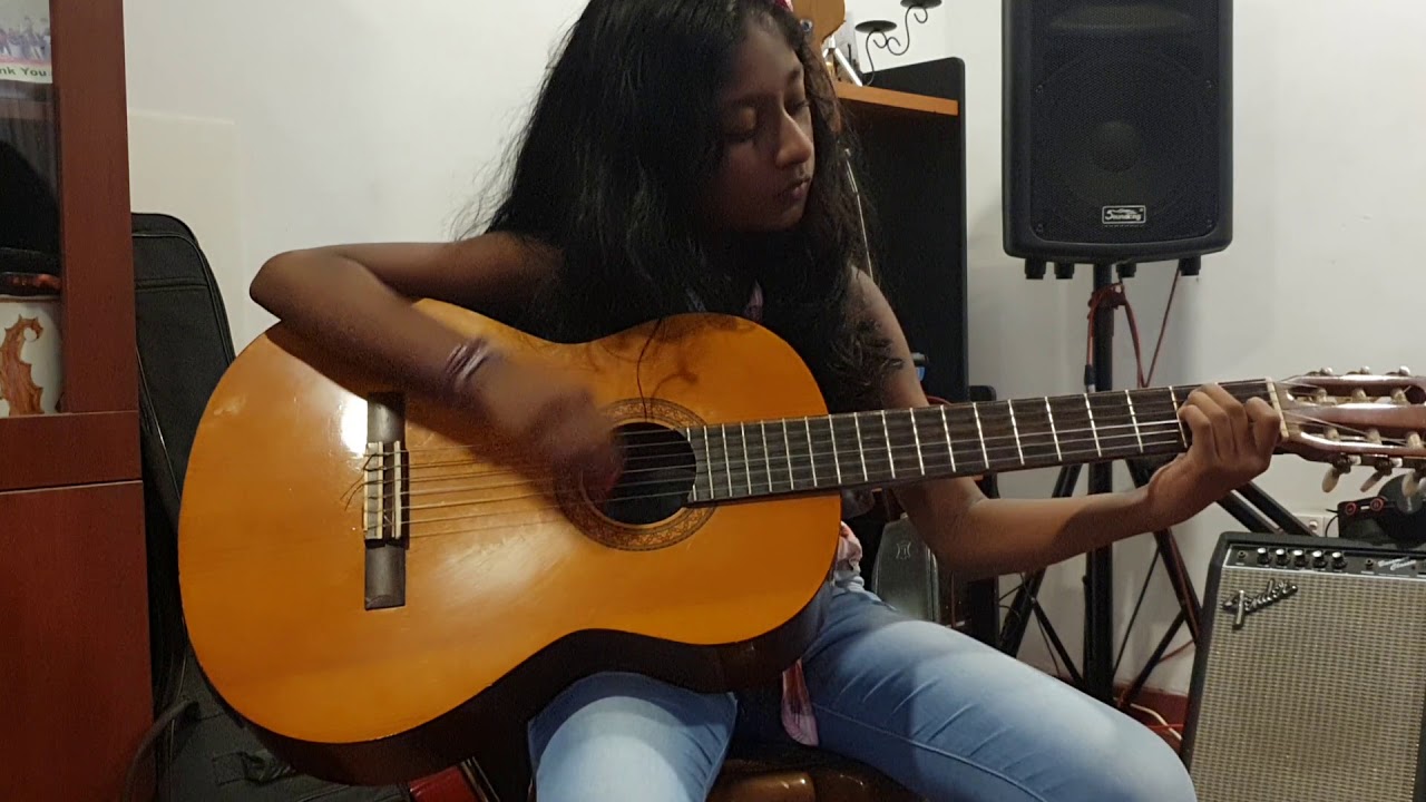 Kiri muhuda kalabala guiter cover by kithu kinara - YouTube
