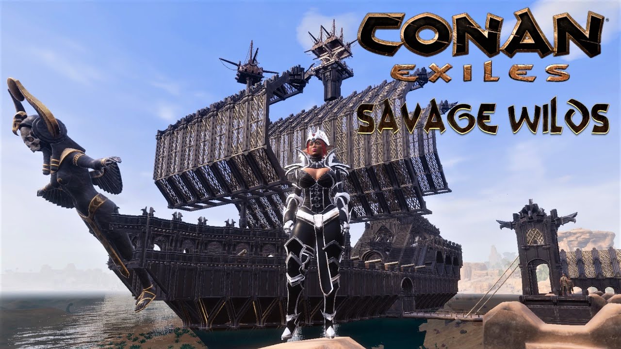 Part 2 of Black Pearl Stormglass Ship Base - Conan Exiles (Savage Wilds ...