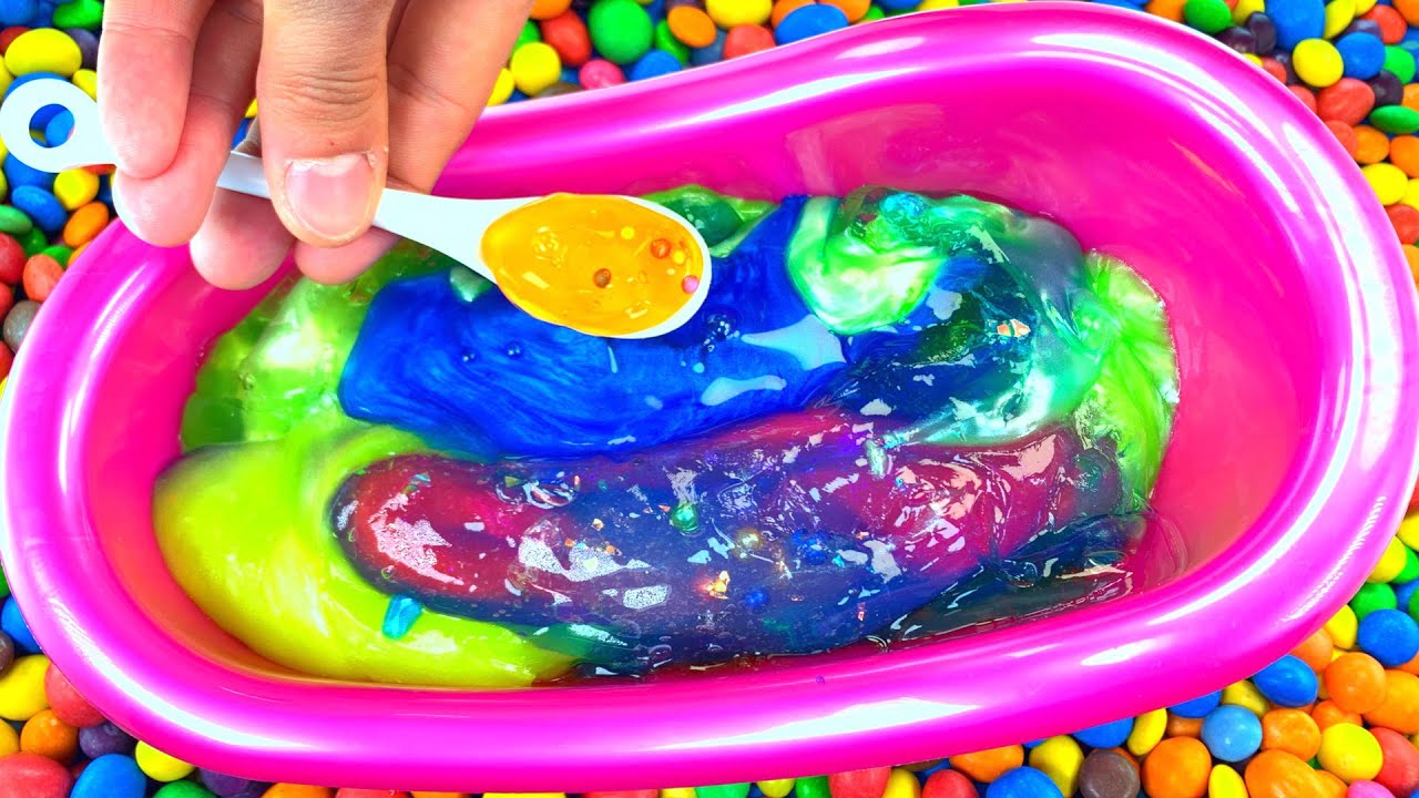 Marble Run Race ☆ HABA Wave Bath Slope & DIY Plastic Slope & Slime ...