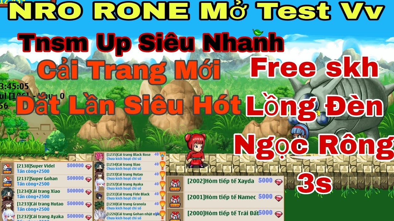 NRO Lậu|Nro Rone Mở Test Vĩnh Viễn Up Sức Mạnh Siêu Nhanh Free Skh Cho ...