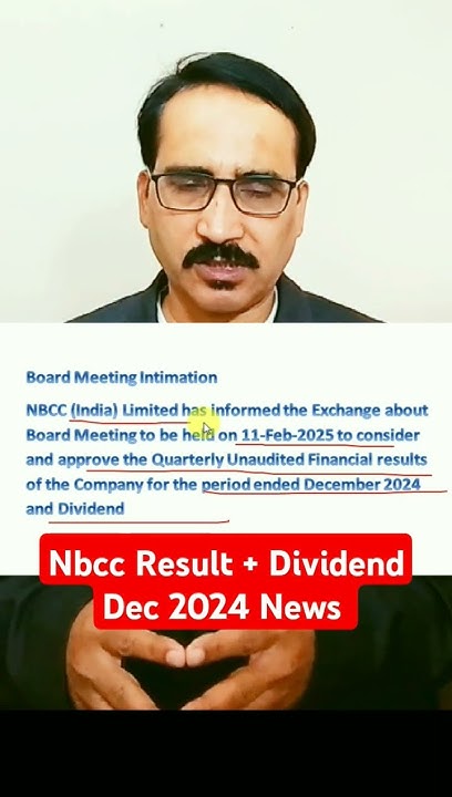 Nbcc Q3 Result dec 2024 Dividend - #shorts #stocks #market #nba - YouTube