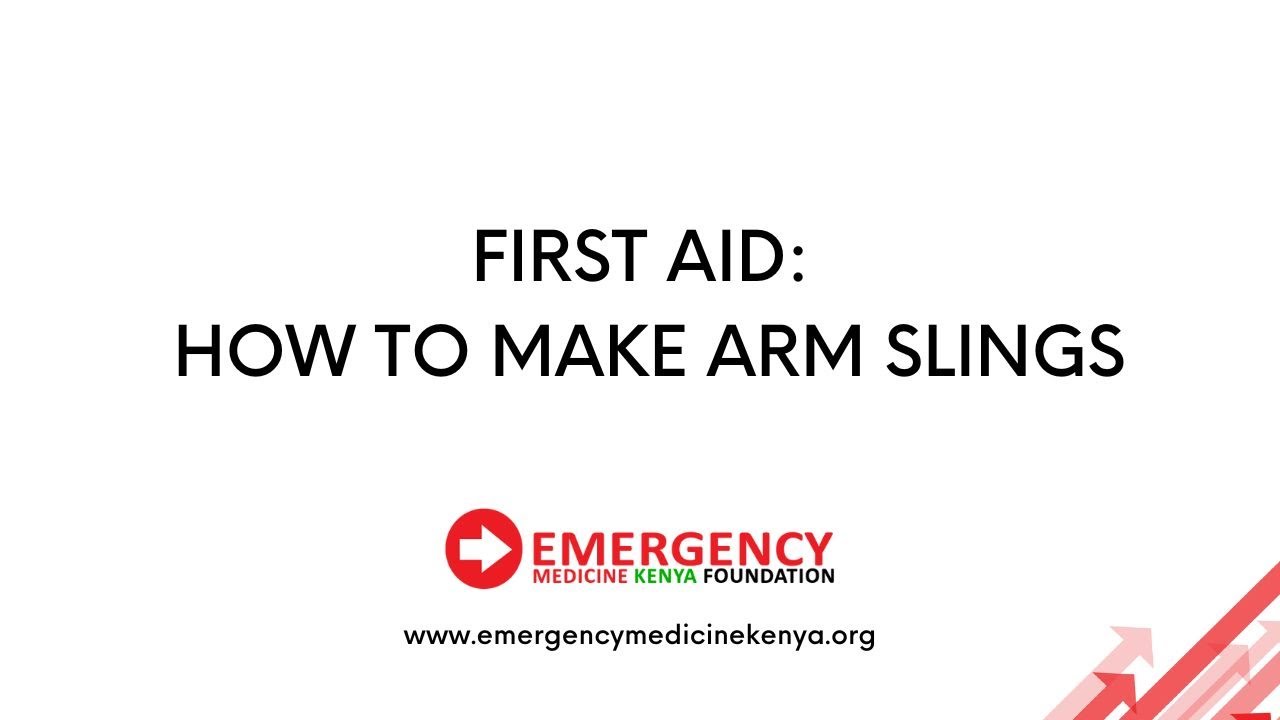 First Aid: How to Make Arm Slings - YouTube
