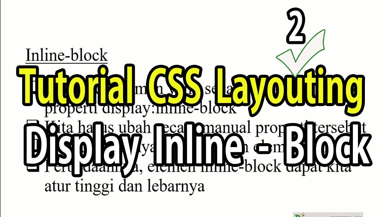 Belajar CSS Layouting #2 Display CSS Inline-Block - YouTube