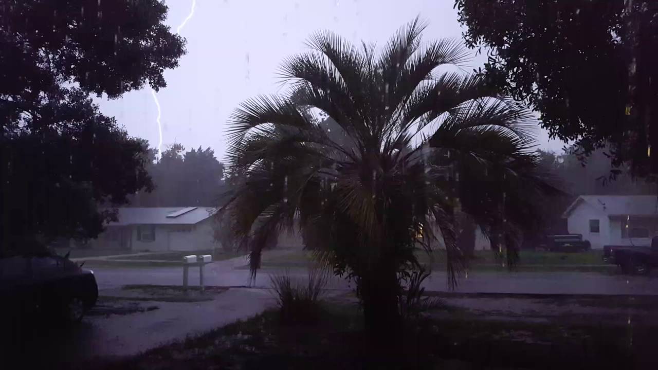 Florida Thunderstorm September 19, 2016 - YouTube