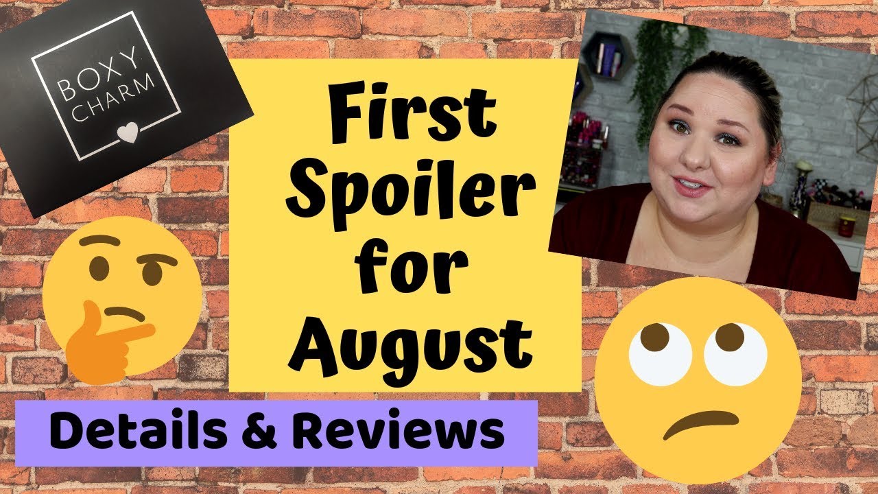 Boxycharm August 2019 Spoiler - YouTube