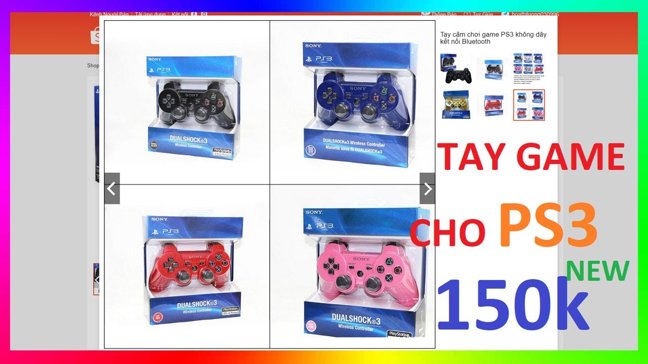 Mua tay Dualshock 3 PS3 giá chỉ 150K mới 100% trên Shopee.. | Mua hàng ...
