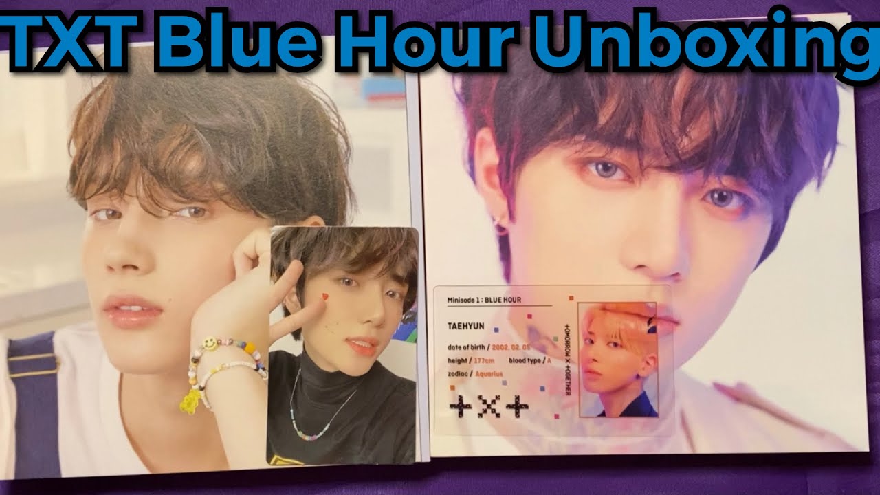 TXT Blue Hour Album Unboxing - Apparently I'm John Snow, because I know ...