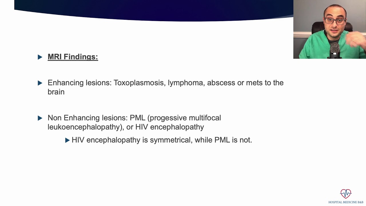 HIV Altered mental Status, PML, Progressive multifocal ...