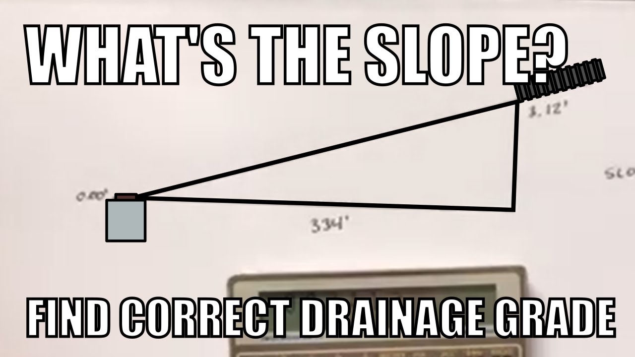 Find the Correct Culvert Drainage Grade - YouTube