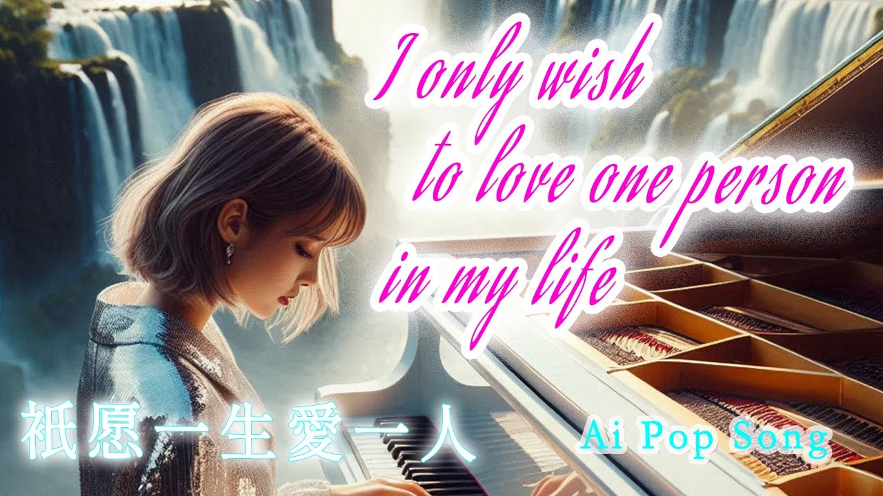 【Ai Pop song】《衹愿一生愛一人》英文版《 I only wish to love one person in my life ...