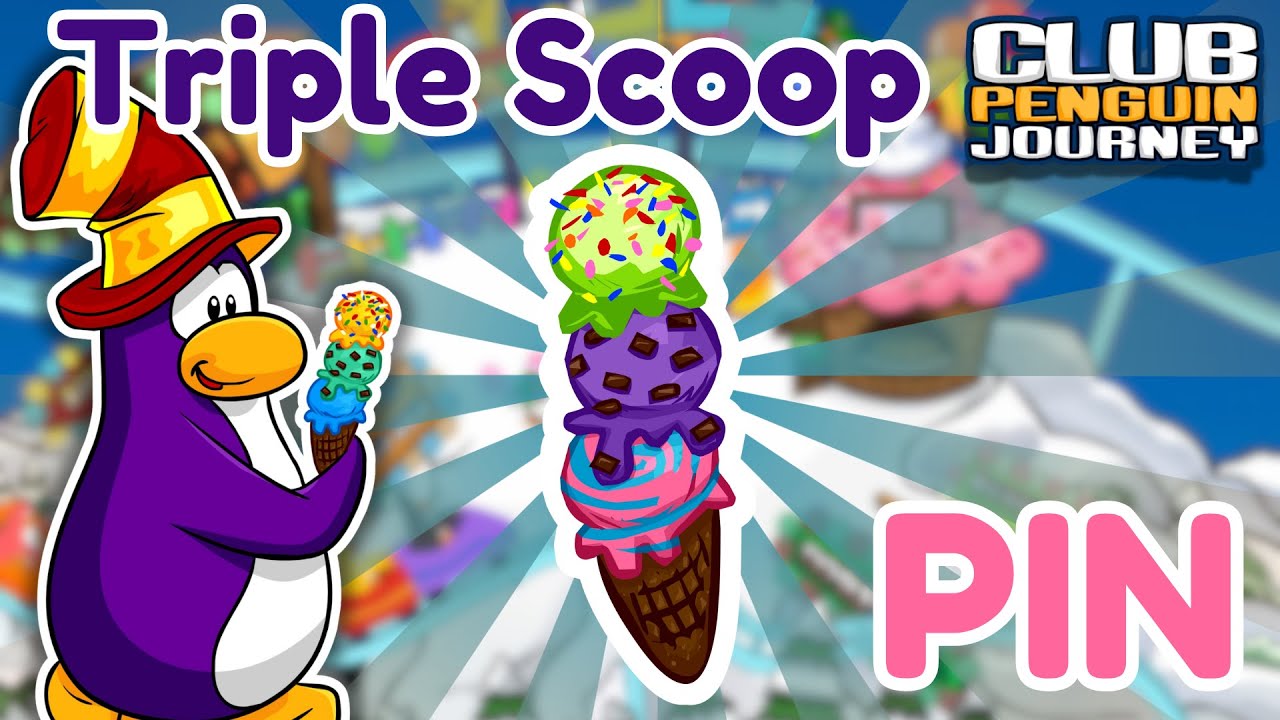 Club Penguin Journey | *OLD* Triple Scoop Pin Location! 🍦 - YouTube