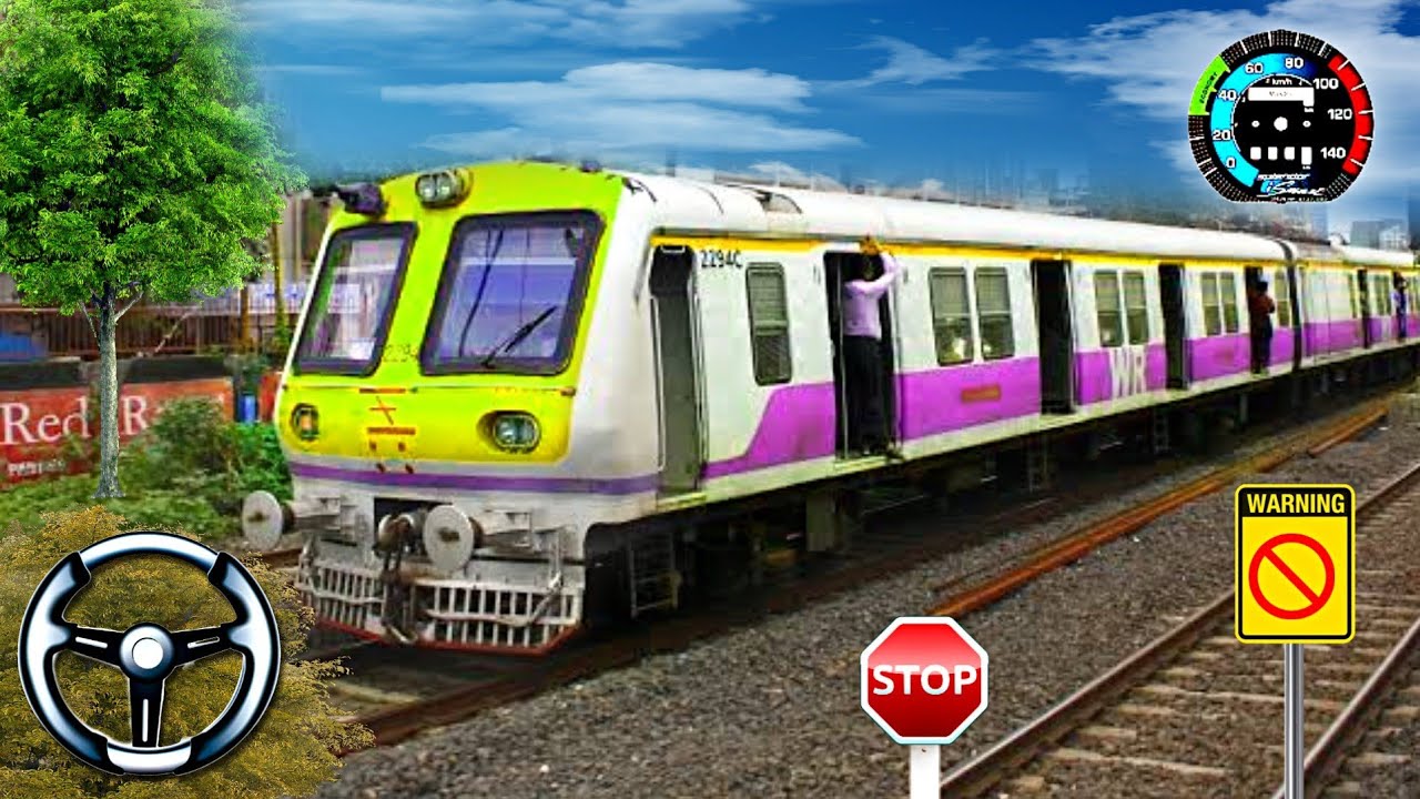 Mumbai Local Train Driving Simulator Gameplay | Indian Fast Local Train ...