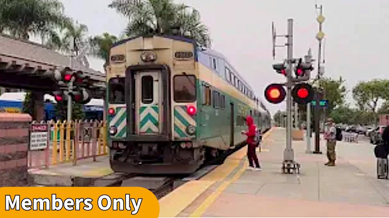 North County Transit District Coaster Commuter Train Compilation - YouTube