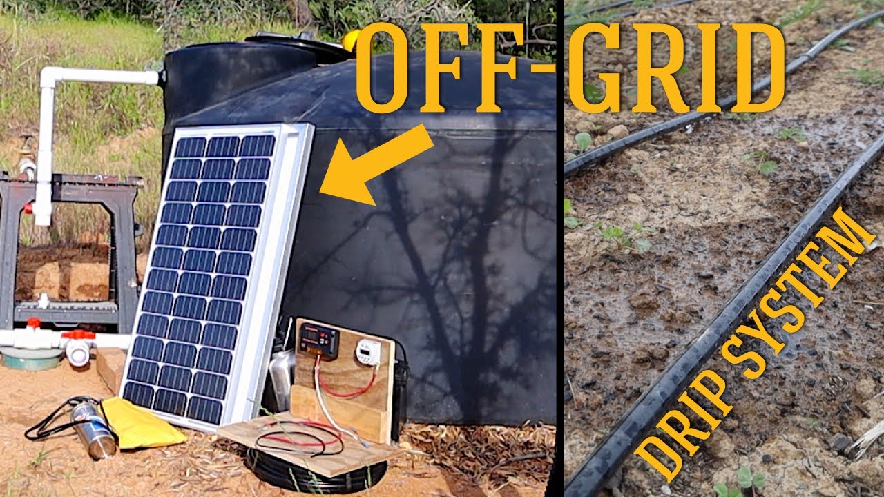 OFF-GRID Garden SOLAR WATER PUMP - YouTube