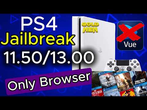 PS4 Jailbreak  (No CD or PC)Permanent + Goldhen 2.4.b18
