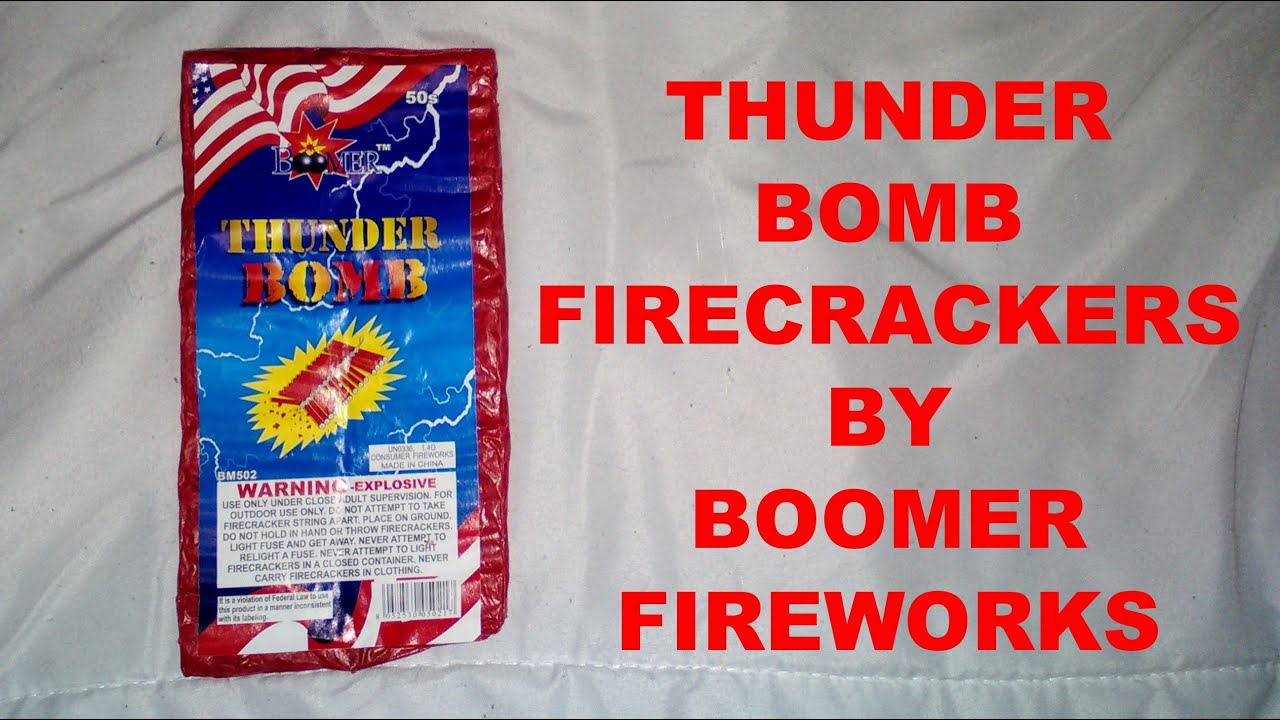 Thunder Bomb Firecrackers by Boomer Fireworks - YouTube