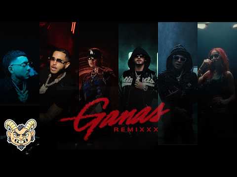 KRIS R ❌ ROA ❌ BLESSD ❌ CLARENT❌ LUAR LA L ❌ DE LA ROSE - GANAS REMIXXX 😈 (VIDEO OFICIAL)