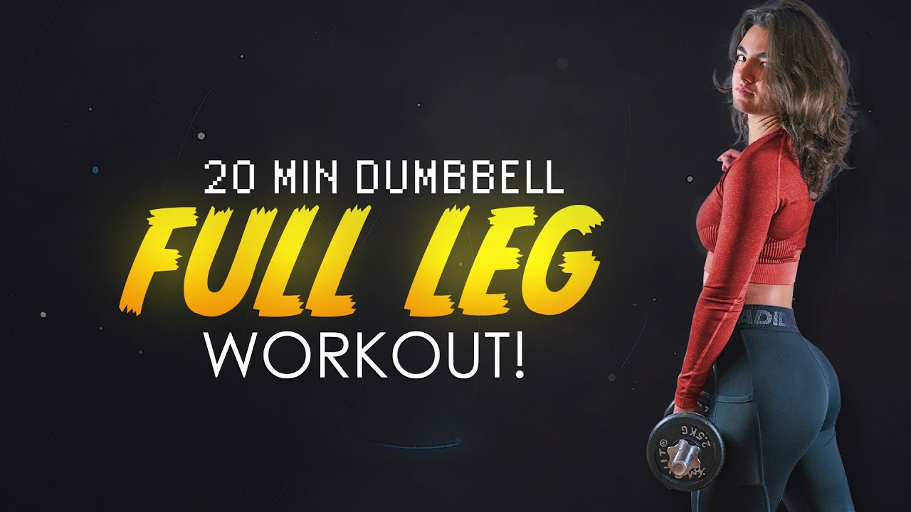 23 MIN COMPOUND LEG WORKOUT with Dumbbells at Home | Follow Along - YouTube