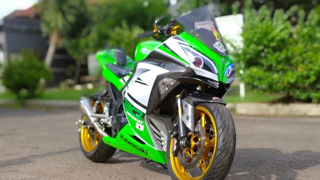 Ninja 250 Fi Modif kakikaki Gambot custom striping 30th Anniversary # ...