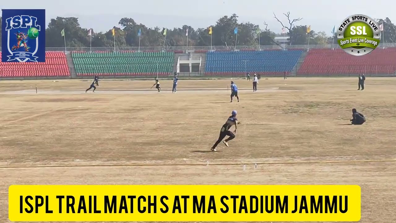 ISPL Trial matches on going MA stedium jammu Trail Matches between j&k ...