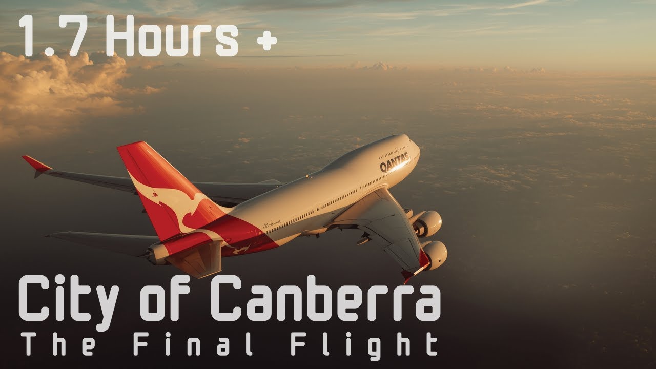 Boeing 747 Final Flight Sleep Story | City of Canberra VH-OJA | 2 Hours ...