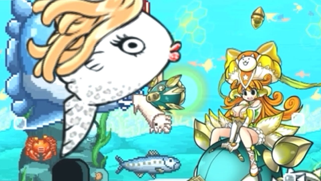 The Battle Cats - Overpowered Sunfish. (Sudden Death Lv. MAX) - YouTube