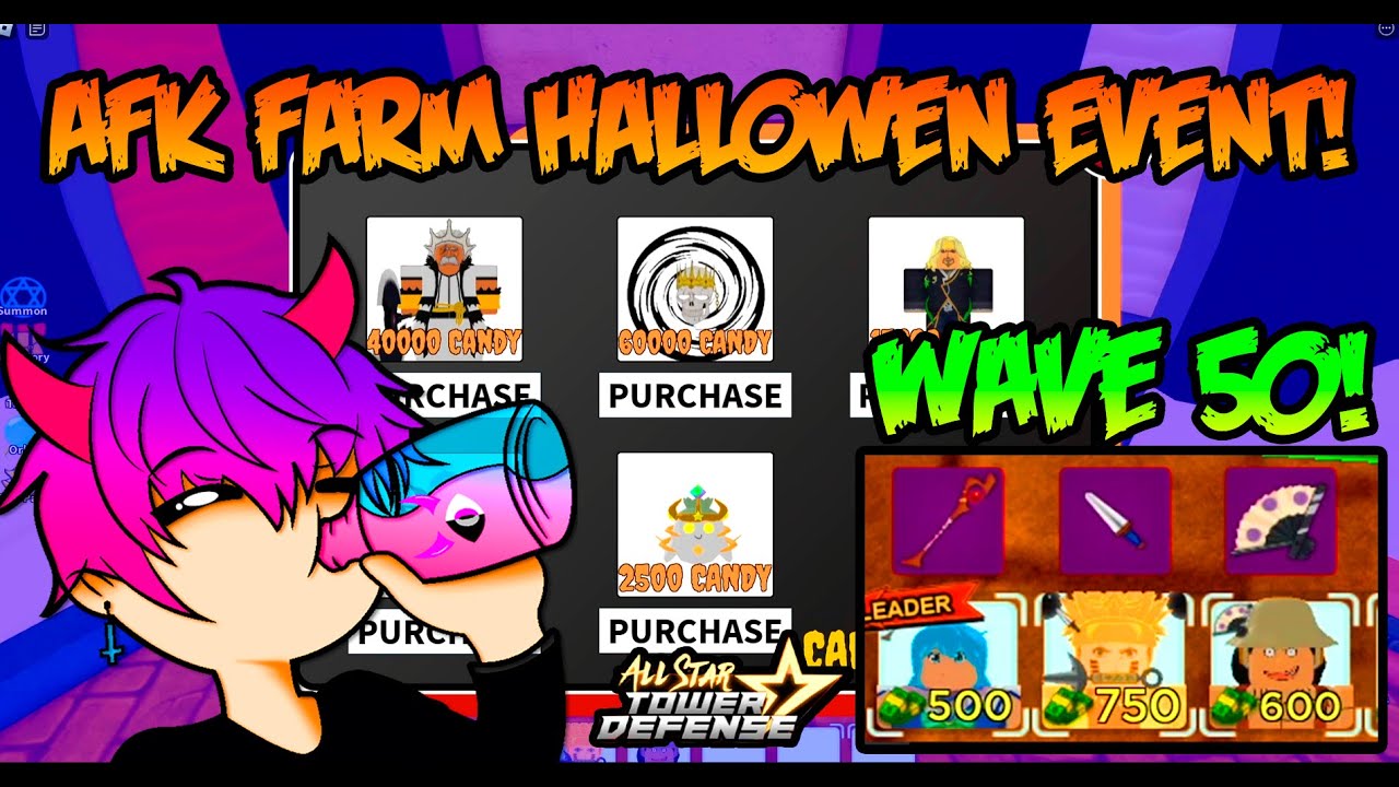 TUTORIAL DEL EVENTO DE ARMAS 🔫 AFK FARM HALLOWEN EVENT!🌟 ALL STAR TOWER ...