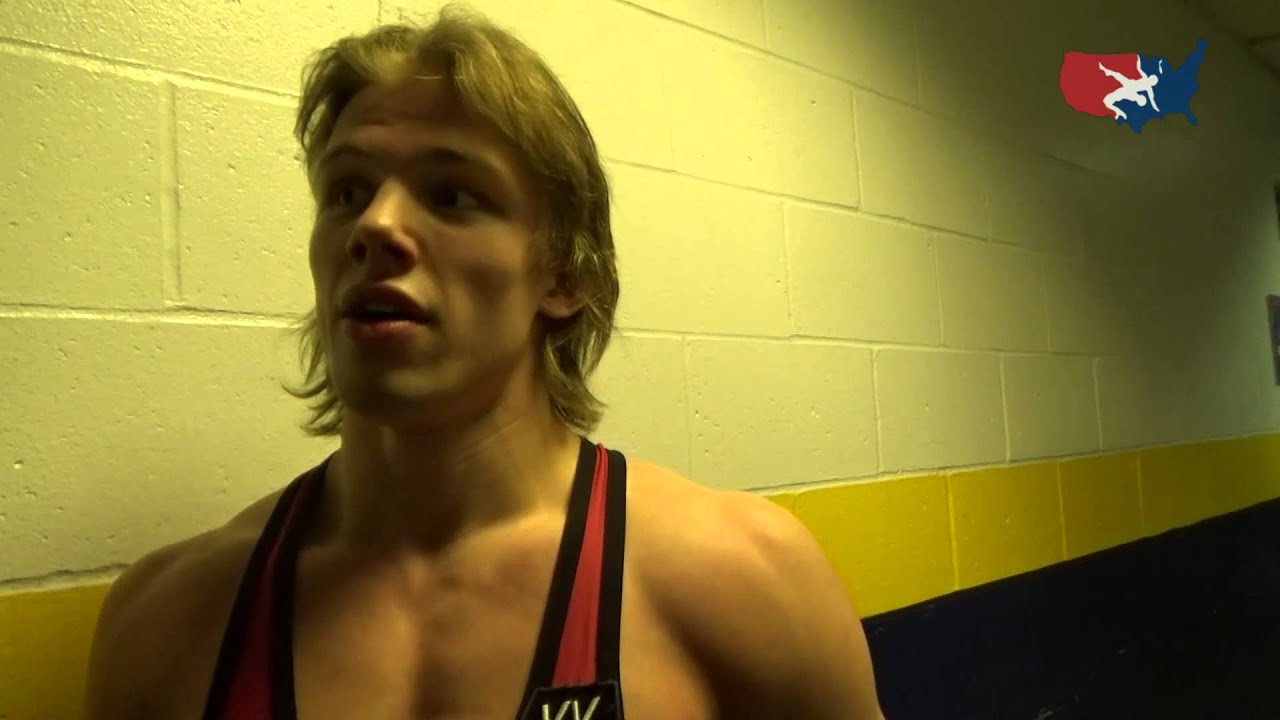 Bo Jordan (Ohio State) after quarterfinal win at 2015 NCAA ...