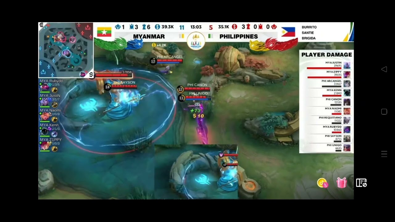 sea game mobile legend Myanmar vs Philippines for the gold - YouTube
